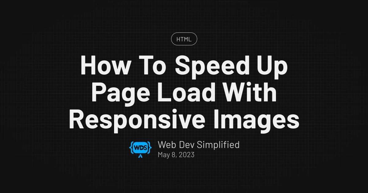 How To Speed Up Page Load With Responsive Images